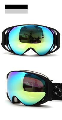 China Brown Revo Gold Lens Mirrored Ski Goggles / Womens Snowboarding Goggles for sale