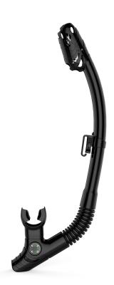 China Black Dry Snorkel Diving Mask Snorkel for Water Sports , SGS Approval for sale