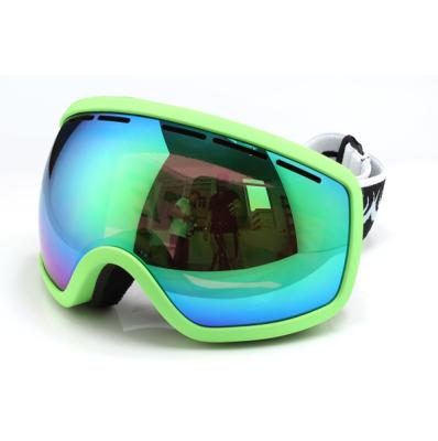 China Customizable Snow Skate Mirrored Ski Goggles Double Lens with CE Approvals for sale