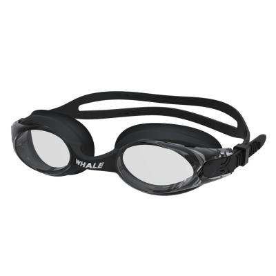 China Black Childrens Silicone Swimming Goggles with Wide Peripheral Lens for sale