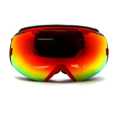 China Outdoor Skiing Goggles , TPU Frame Mirrored Ski Goggles for Womens / Mens for sale