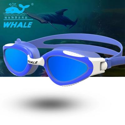 China Adult Blue Polarized Swimming Goggles with Mirror Coating and Long Lasting for sale