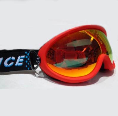 China Outdoor REVO Mirrored Lens Youth Snowboarding Goggles Professional for sale