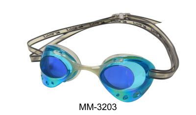 China Silicone Mirrored Racing Swimming Goggles Fashion Batman Swim Masks for sale