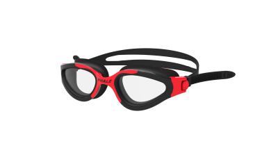 China Black and Red Photochromic Anti Fog Swimming Goggles with CE Certificate for sale