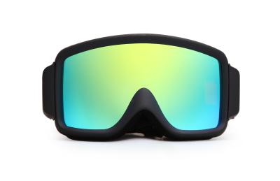 China Adult Polarized Mirrored Ski Goggles with PC lens TPU frame for sale