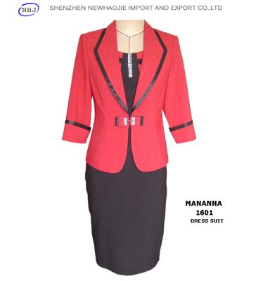 China Contrast color collar neck designs for ladies suit for sale