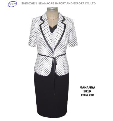 China skirt suit manufacturer ladies suit design for sale