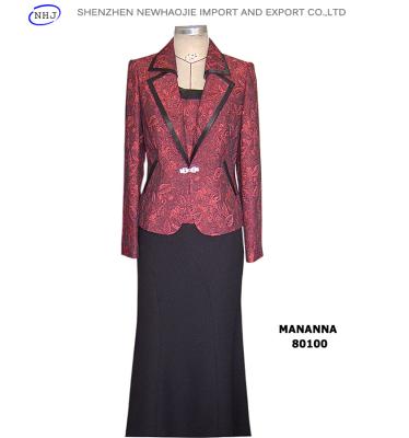 China ladies fashion pius size clothing with long skirt for sale