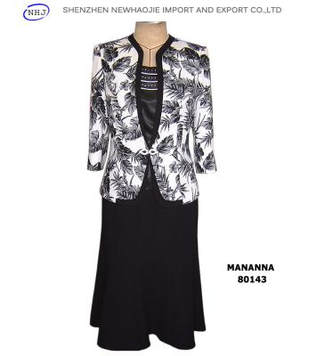China Ladies elegant prints 3 piece suit for sale