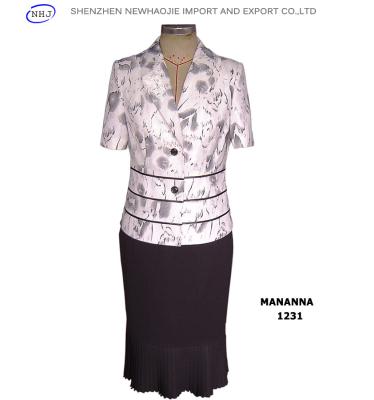 China lady skirt suit with 2 pcs women suits for sale