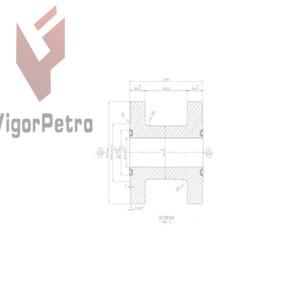 China ADAPTER SPOOL, STRAIGHT, API6A TYPE 6BX 2 X 3-1/16" 10000PSI X 273MM LENGTH, RG INCONEL WELD OVERLAY for sale