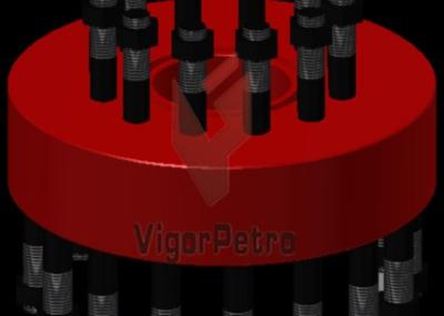 China DSA ( 4 1/16" *5K ) X ( 2 1/16''* 10K) with complete stud and nuts flanges groove lined  with inconel 625 for sale