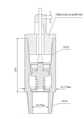 China НТ55 R3 Inside blowout preventer, WP: 70Mpa, Temp. -40-70 degree C OD 178MM X ID 76MM, HT55 for sale