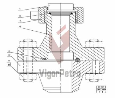 China Quick release union flange DN50mm RTJ type PN1.6 Мpa (Full Bore), Adapter Flange 2" 150LB x 2" Fig 1502 Female x plug for sale