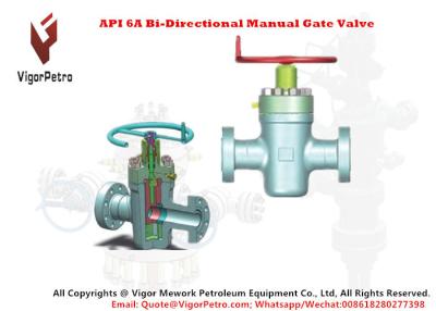 China API 6A High Performance Bidirectional (Bi-Directional) Slab Gate Valve For Wellhead for sale