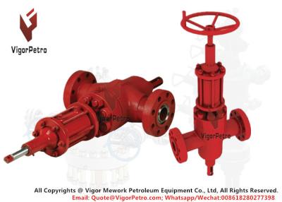 China Gate Valve, Hydraulic Actuated, Type"FC", 3-1/8" API 5,000 PSI, Flanged, With Double Acting Hydraulic Actuator for sale