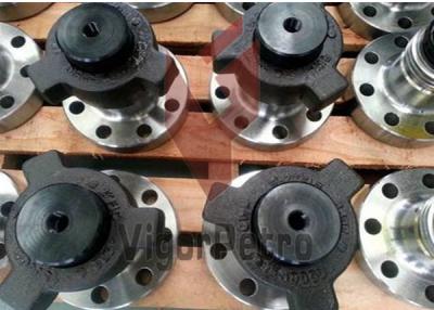 China ADAPTR, 2 NOM FIG 1502 HAMMER UNION FEMALE  X 2" API LP PIN THREAD, C/W MALE BLIND WITH 1/2" NPT TAPINGS for sale