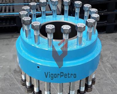 China Double Studded Adapter Flange 11"-5K x 11" 2K Material Class BB, PSL 2, PR1, Height 120mm c/w stud nuts coated cadmium for sale