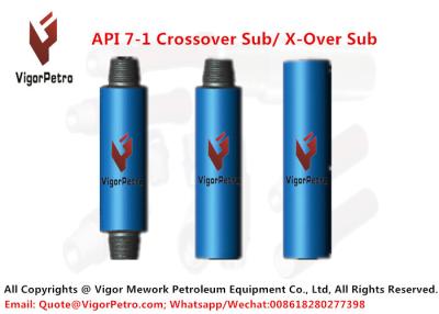 China NC50 PIN x HT55 BOX Crossover Sub OD: 6-5/8" x 7",  ID: 3", Overall length 36" AISI 4135 API 7-1 for sale