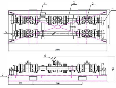 China 5 BALL VALVE Oil & Gas Manifold 1440 PSI WITH 3" FIG 602 INLET AND OUTLET CONNECTION for sale