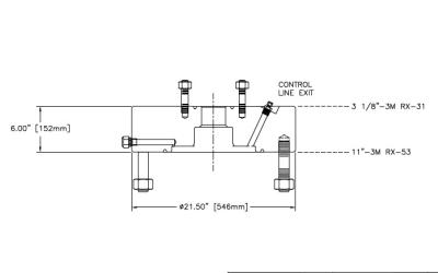 China TUBING HEAD ADAPTER AND X-MAS TREE 11" 3M X 3 1/8" 3M for sale
