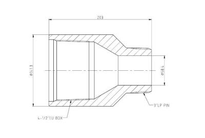 China 4-1/2" EUE Box X 3" LP Pin CROSS OVER, MK13292-1, EUE, UES, X-OVER for sale