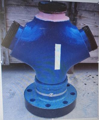 China FRAC HEAD 4'' BORE 6.375'' ACME MALE x (3) 3" 1502 FEMALE, Working Pressure 15,000 P for sale
