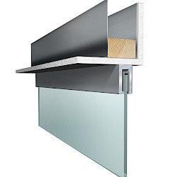 China Fixed Glass Draft Curtain For Shopping Malls And Factories for sale