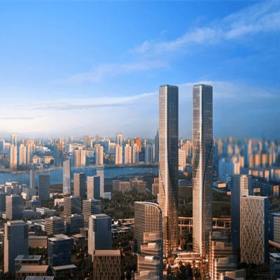 China High Rise Multi Floor ASTM Standard Prefabricated Steel Structure Building Library Office for sale