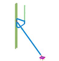China Snap In Self Locking Steel Bracing System for ICF Walls - 3000mm Length, 30kg Weight for sale