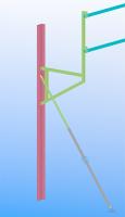 China Snap In Self Locking Steel Bracing System for ICF Walls - 3000mm Length, 30kg Weight for sale