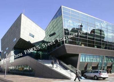 中国 二重ガラスをはめられた一つにまとめ上げられたガラス正面2.5mmのカーテン・ウォール システム アルミニウム フレーム 販売のため