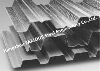 China Galvanized 1.2mm Steel Deck System for Composite Floor Construction - 600-1100mm Width, 30-140mm Height for sale