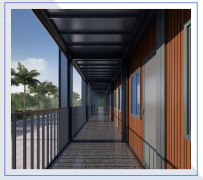 China Prefab Detachable 20ft Container House 40ft Modular Camp Living Container Homes Mobile Houses for sale