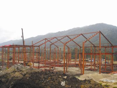 China Modular Prefabricated Steel Structure Buildings With Long Life And Short Process Time for sale