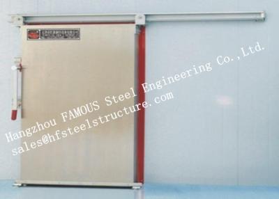 China Automatic Insulated Industrial Heavy Metal Sliding Door For Cold Room Storage for sale