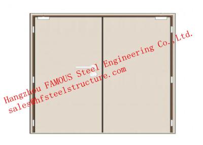 China Surface Painted Standard Size Industrial Fire Rated Doors 3 Hours Fire Resistant for sale