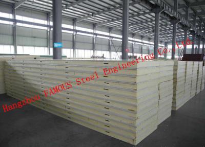 China Customized Heat Insulation Cost Saving Insulated PU Sandwich Panels For Wall Systems for sale