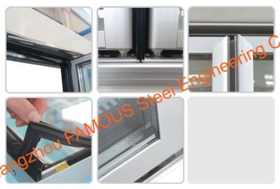 China Narrow Aluminum Alloy Frame Glass Door For Display Cabinet Cold Room for sale