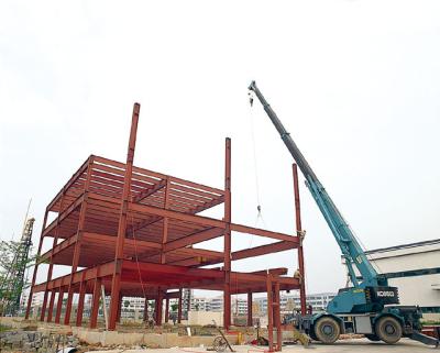중국 산업 조립식으로 만들어진 다층 강철 건축 H 란/광속 판매용