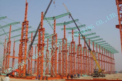 Industrial ASTM Steel Framed Buildings , Prefab 75 X 120 Multipan Metal Buildings