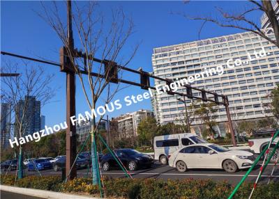 China Municipal Use Steel Framing Street Light Poles And Brackets Traffic Light Guideboards Billboard for sale
