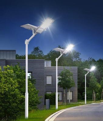 China 9W To 60W Commercial Solar Powered Street Light Poles with Double Arm for sale