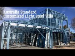 Australia que el indicador ligero estándar galvanizó los pernos prisioneros modificó la instalación fácil de la casa para requisitos particulares de acero ligera del chalet