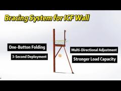 지라프 브래싱 동등 ICF 형태 벽 정렬 콘크리트 벽 정렬