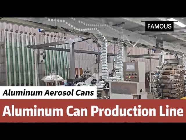 Fully Automatic Aluminum Aerosol Can Production Line 300-500 Cans/Min