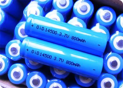 China Long Cycle Life 14500 Battery Customized 3.7v 800mAh Lithium Battery for sale