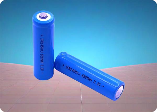 Quality Long Cycle Life Lifepo4 3.2 V Battery 14500 650mAh Rechargeable Battery 1.95A for sale