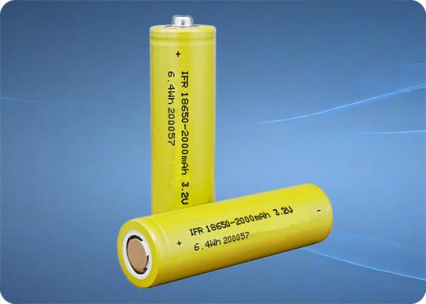 Quality 6A Discharge LiFePo4 Battery 3.2V 18650 2000mAh Rechargeable Battery for sale
